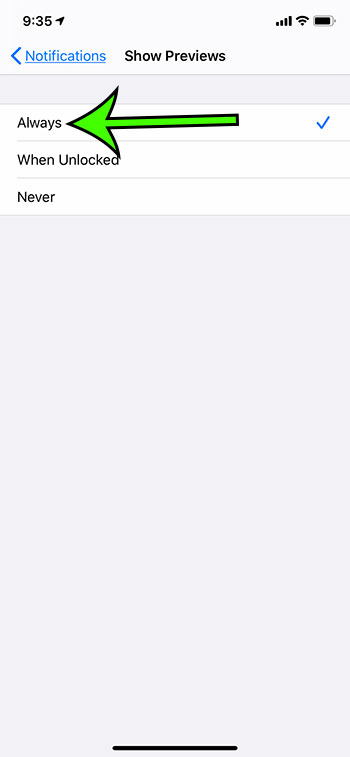 How to Always Show Notification Previews on an iPhone 11 - Support Your ...
