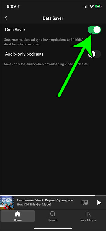 How to Enable Data Saver in Spotify on an iPhone