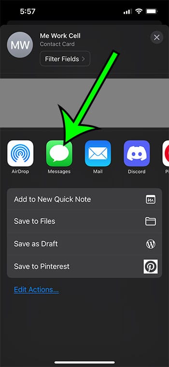 How to Share a Contact on iPhone 13