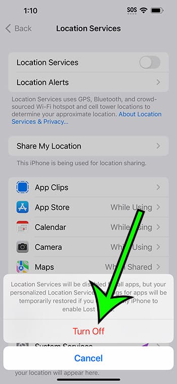 How to Turn Off Location on iPhone 14